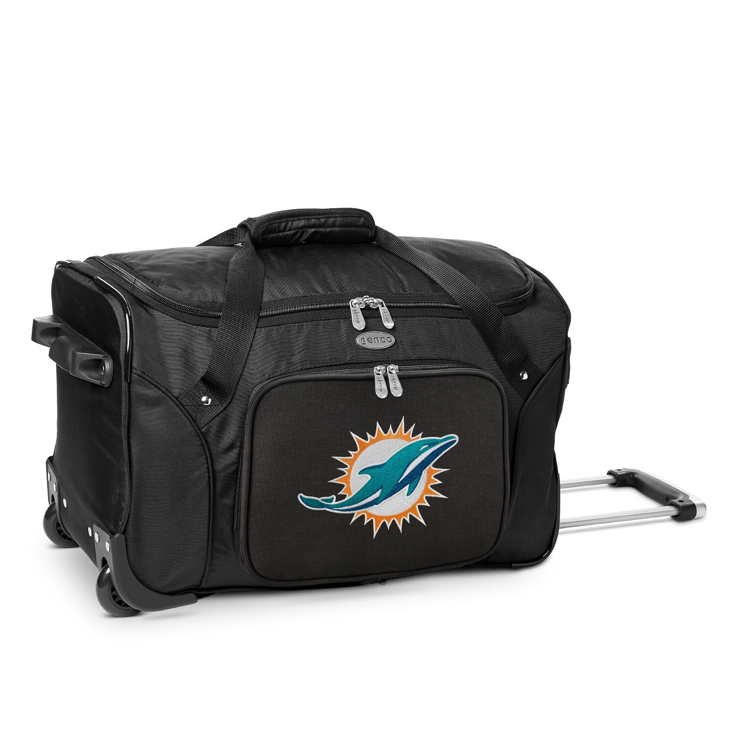 MOJO Black Miami Dolphins 22" 2-Wheeled Duffel Bag - Walmart.com