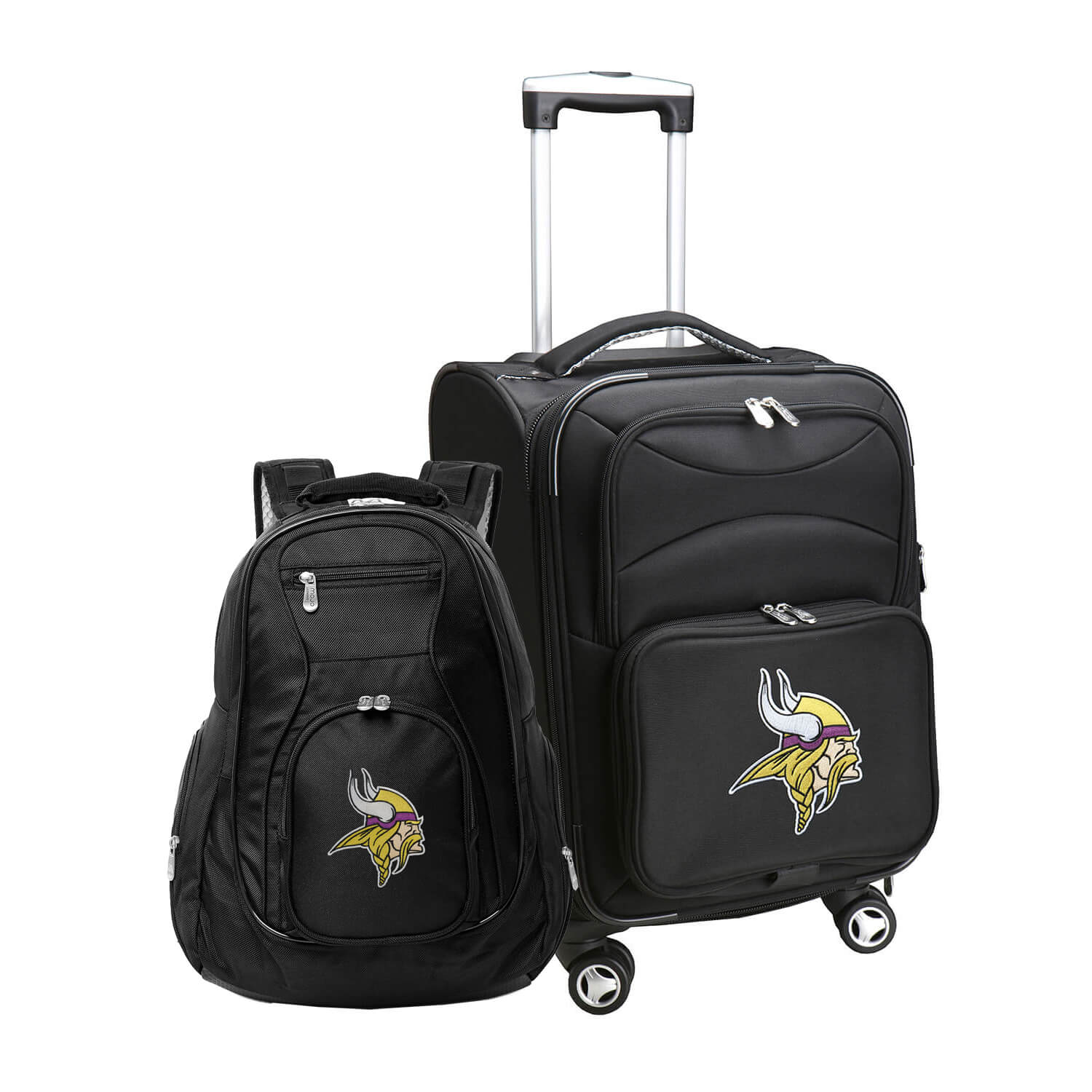 MOJO Black Minnesota Vikings Softside Carry-On & Backpack Set - Walmart.com
