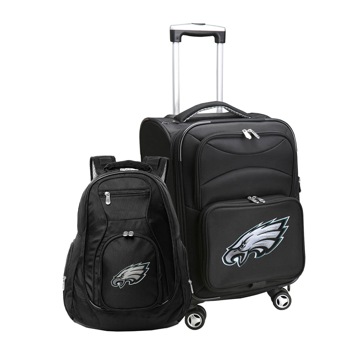 MOJO Black Philadelphia Eagles Softside Carry-On & Backpack Set ...