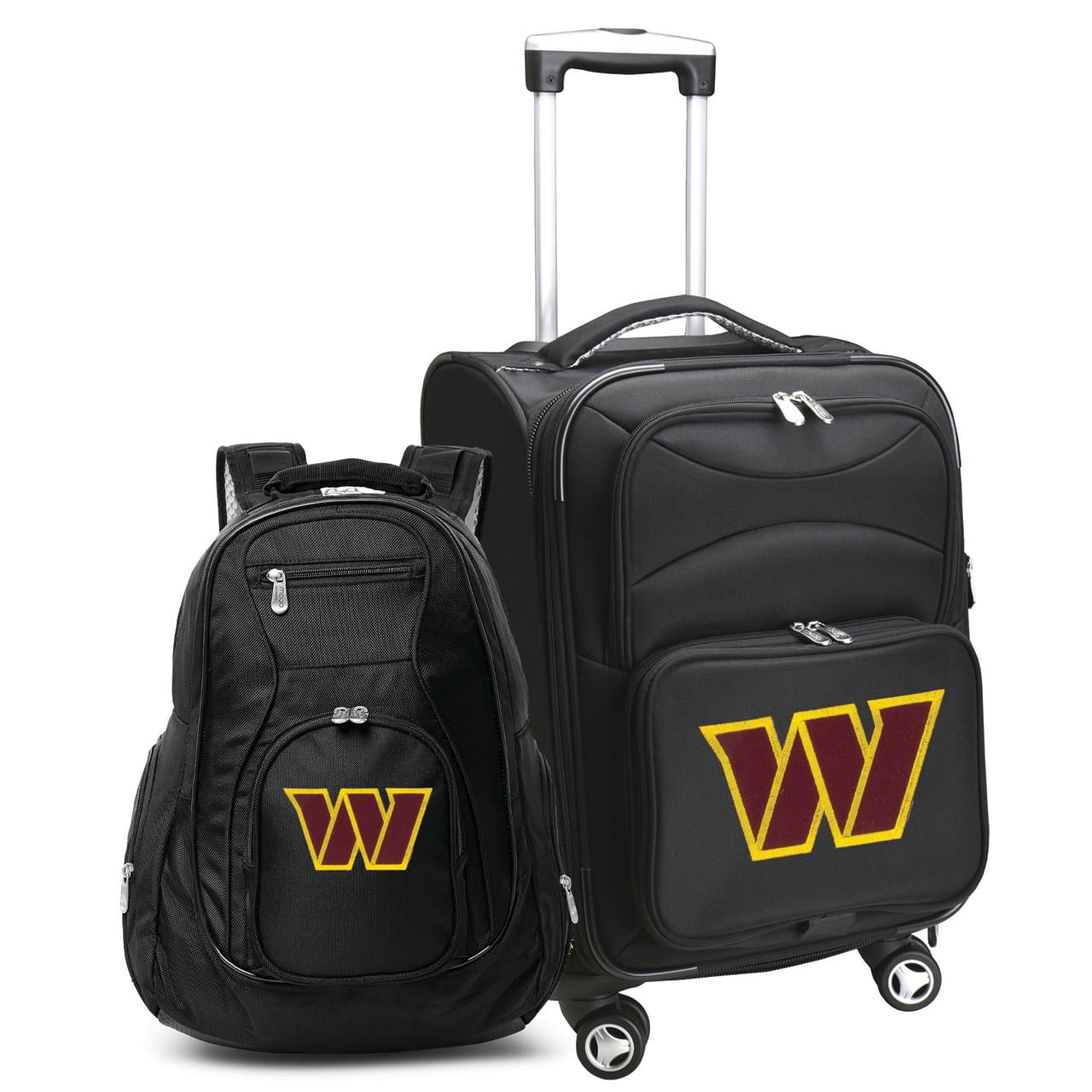 MOJO Black Washington Commanders Softside Carry-On & Backpack Set ...