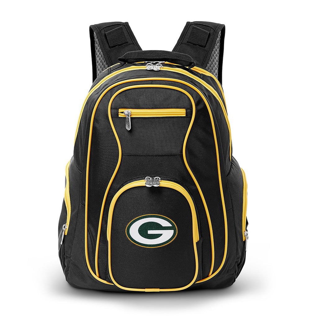 MOJO Black/Yellow Green Bay Packers Premium Color Trim Backpack ...