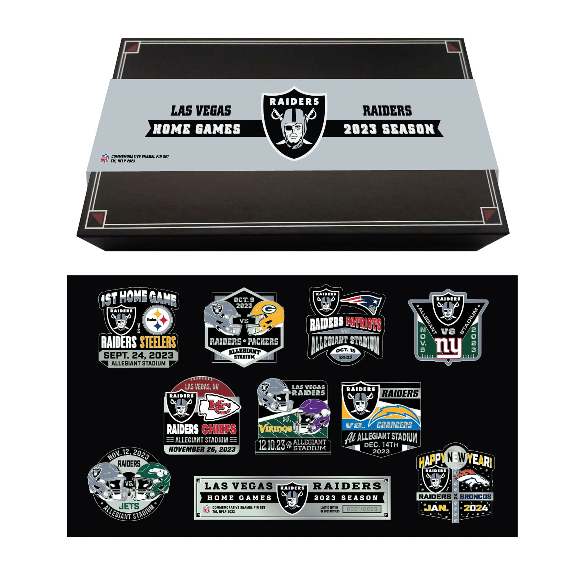 MOJO Las Vegas Raiders 2023 Game Day Pin Collector Set - Walmart.com