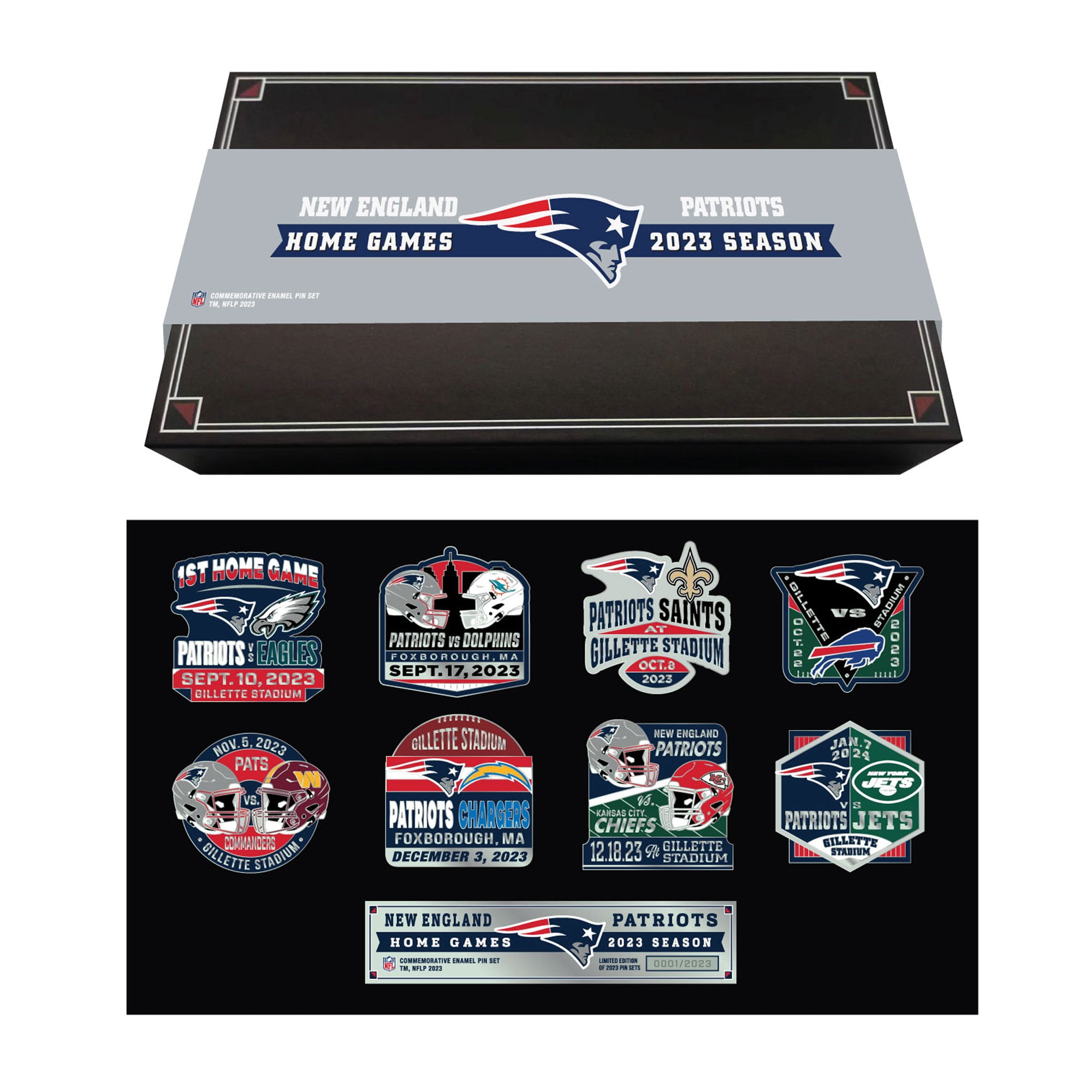 MOJO New England Patriots 2023 Game Day Pin Collector Set - Walmart.com