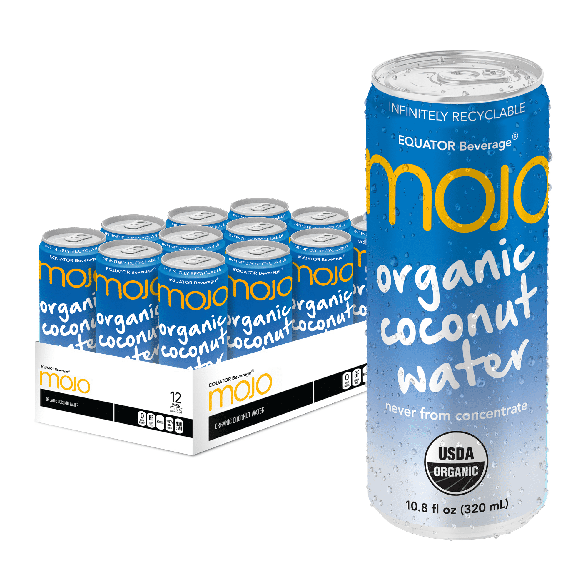 MOJO Organic Coconut Water | Hydration & Sports | Electrolytes 1043 mg ...