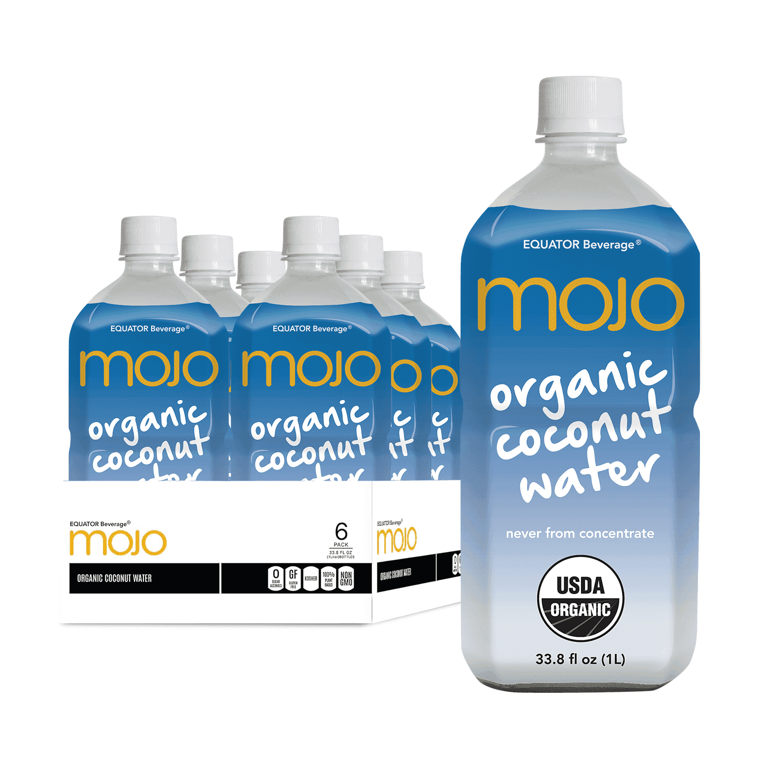 MOJO Organic Coconut Water | Super Hydration | Electrolytes 1043 mg ...