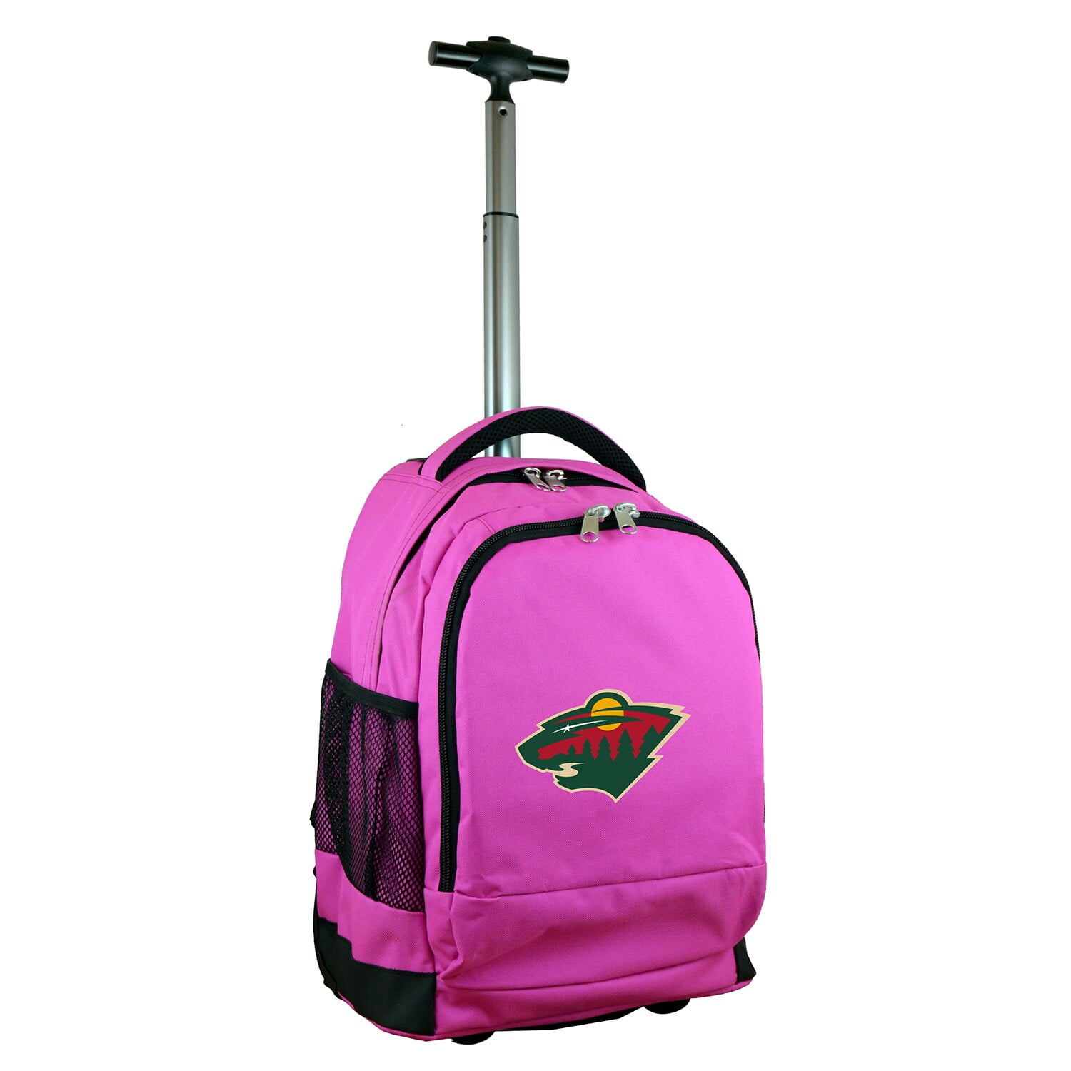 MOJO Pink Minnesota Wild 19'' Premium Wheeled Backpack - Walmart.com
