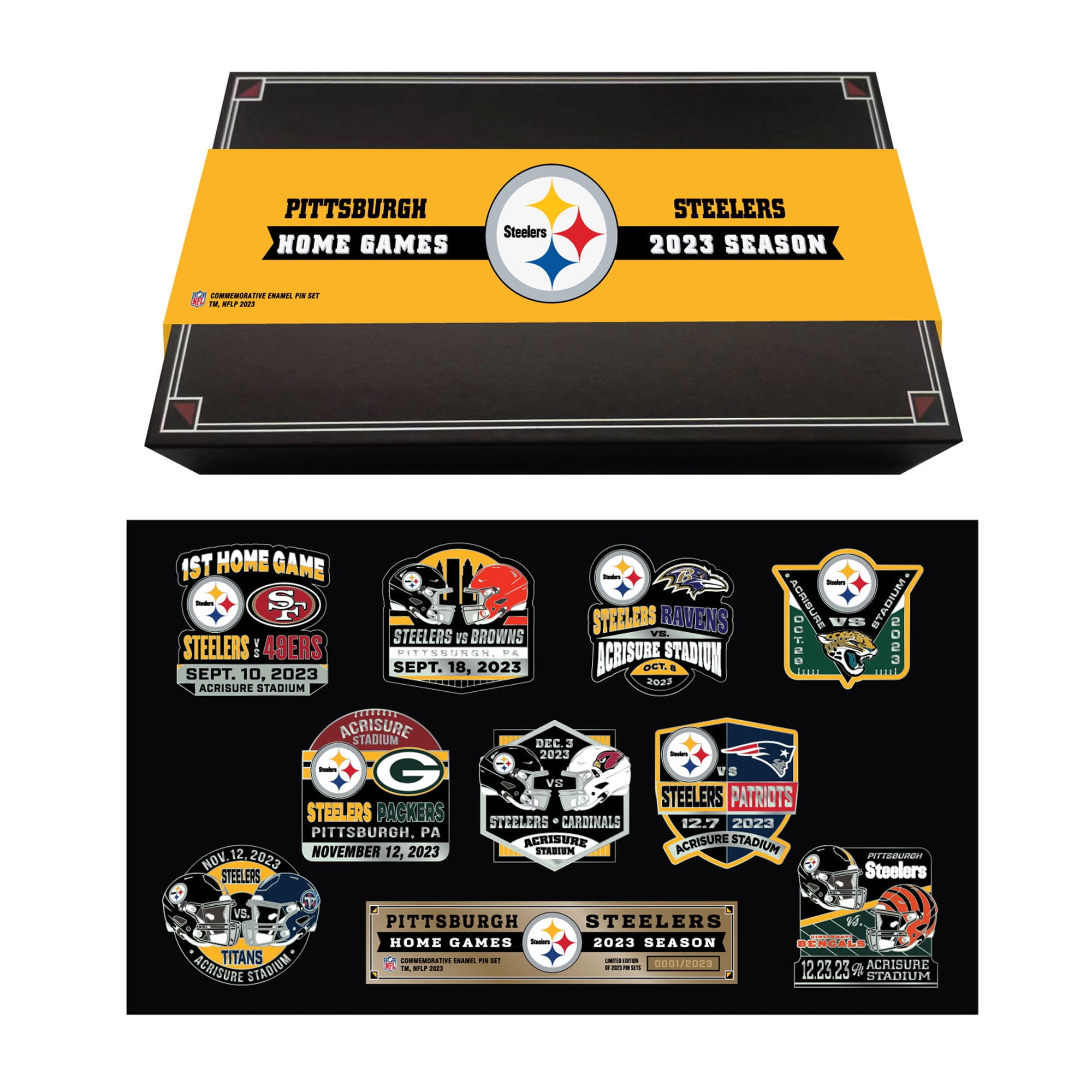 MOJO Pittsburgh Steelers 2023 Game Day Pin Collector Set - Walmart.com