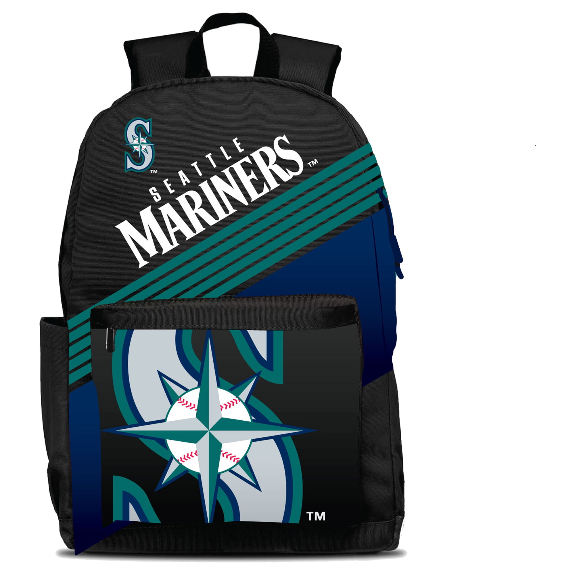 MOJO Seattle Mariners Backpack, Polyester, Laptop Sleeve, 17 x 12 x 6.5 ...
