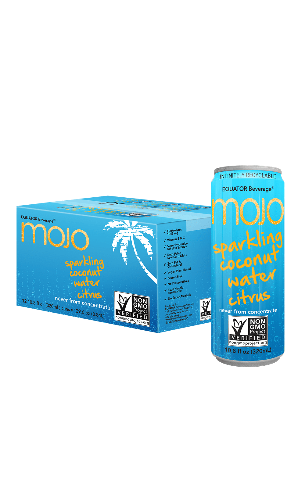 MOJO Sparkling Coconut Water + Citrus | Hydration & Sports ...