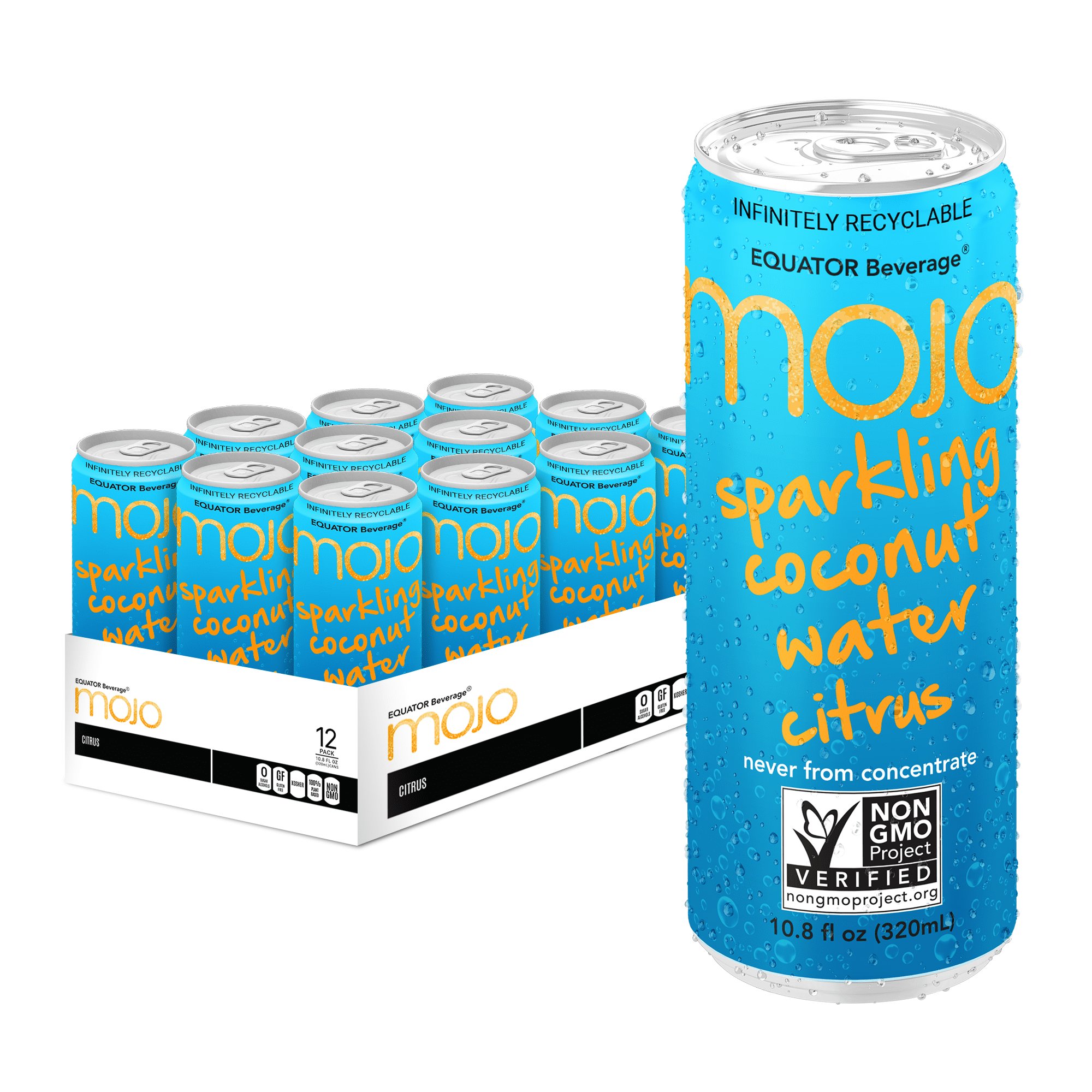 MOJO Sparkling Coconut Water + Citrus | Hydration & Sports ...