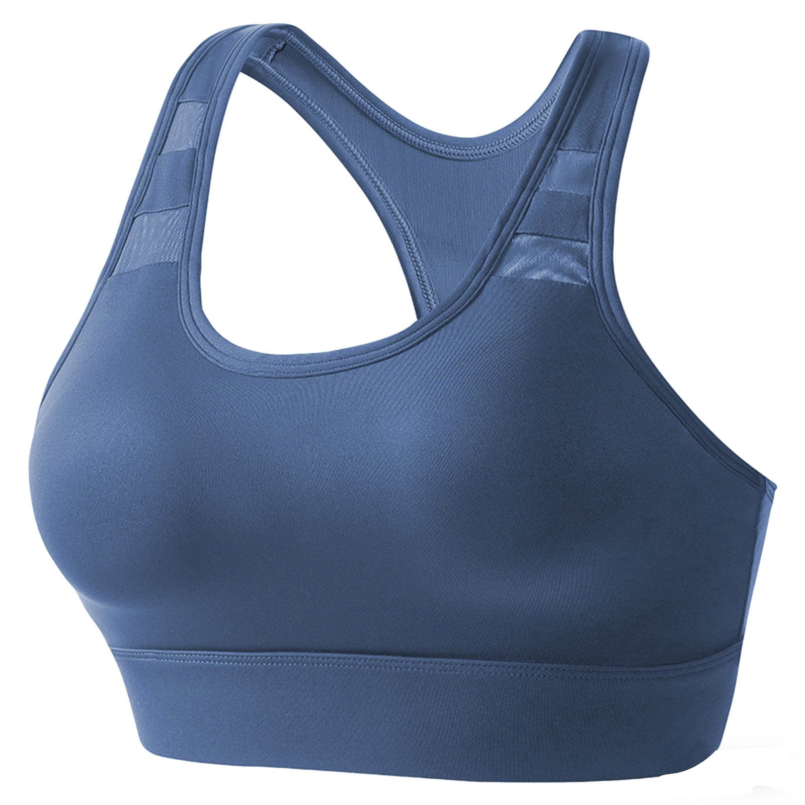 MOJOGO Women's Sport Bra Medium Support Racerback Bra Wireless Back ...
