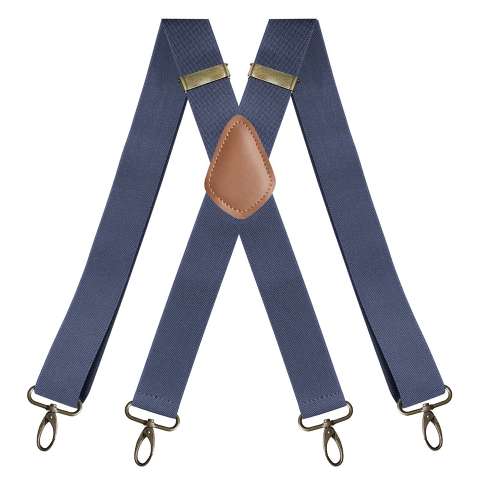MOJOGO X Back Adjustable Suspenders for Men Elastic Braces Heavy Duty ...