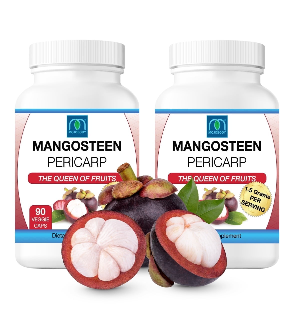 MOJObody Mangosteen Pericarp Capsules 2PK, 1500mg per Serving, 90 ...