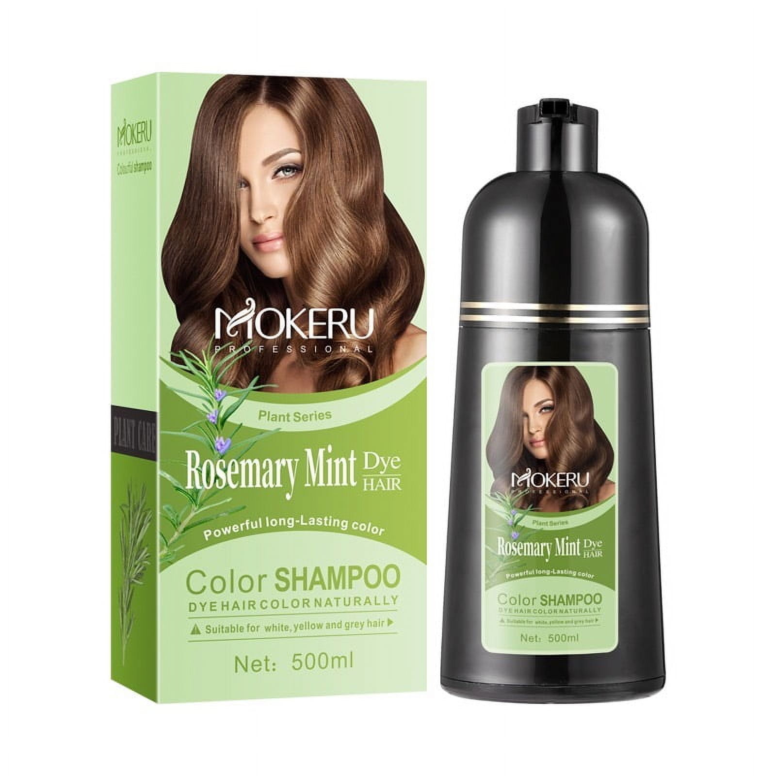 MOKERU ROSEMARY MINT Hair Dye Color Shampoo 500 ML: Instant Fast Acting ...