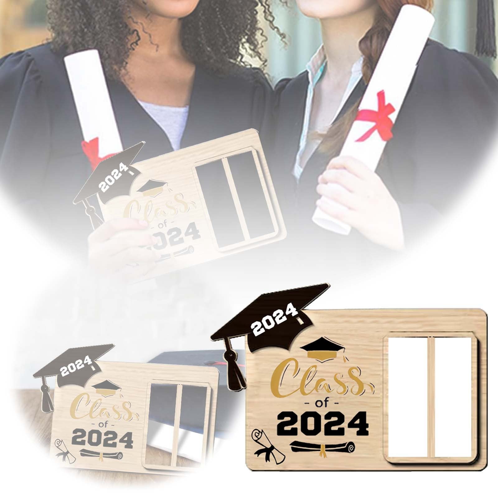 MOKINGTOP 1 Graduation Box Wooden Graduation Card Box Box 2024 Level ...