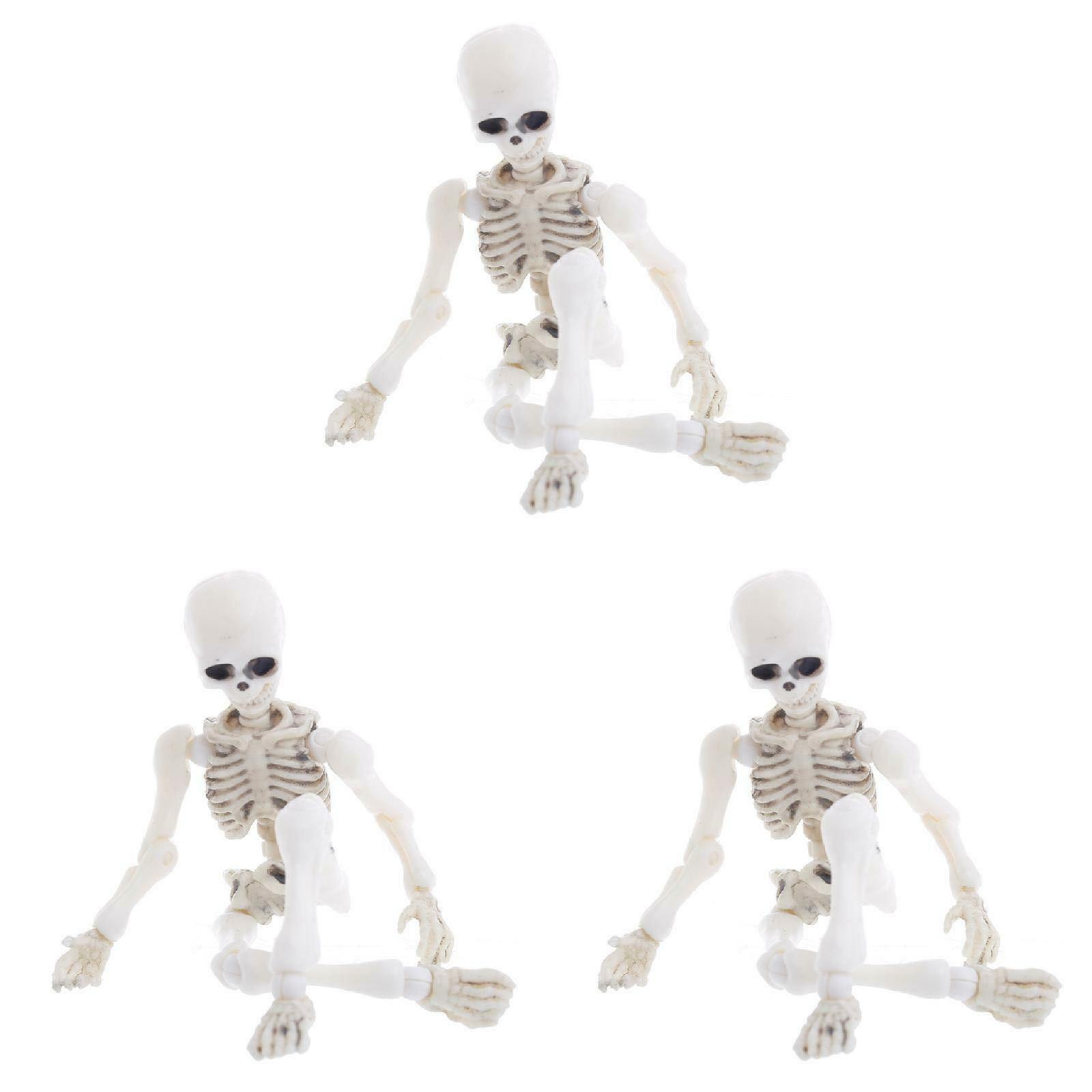 MOKINGTOP 3PCS*Movable Skeleton Human Model Full Body Mini Figure Toy ...