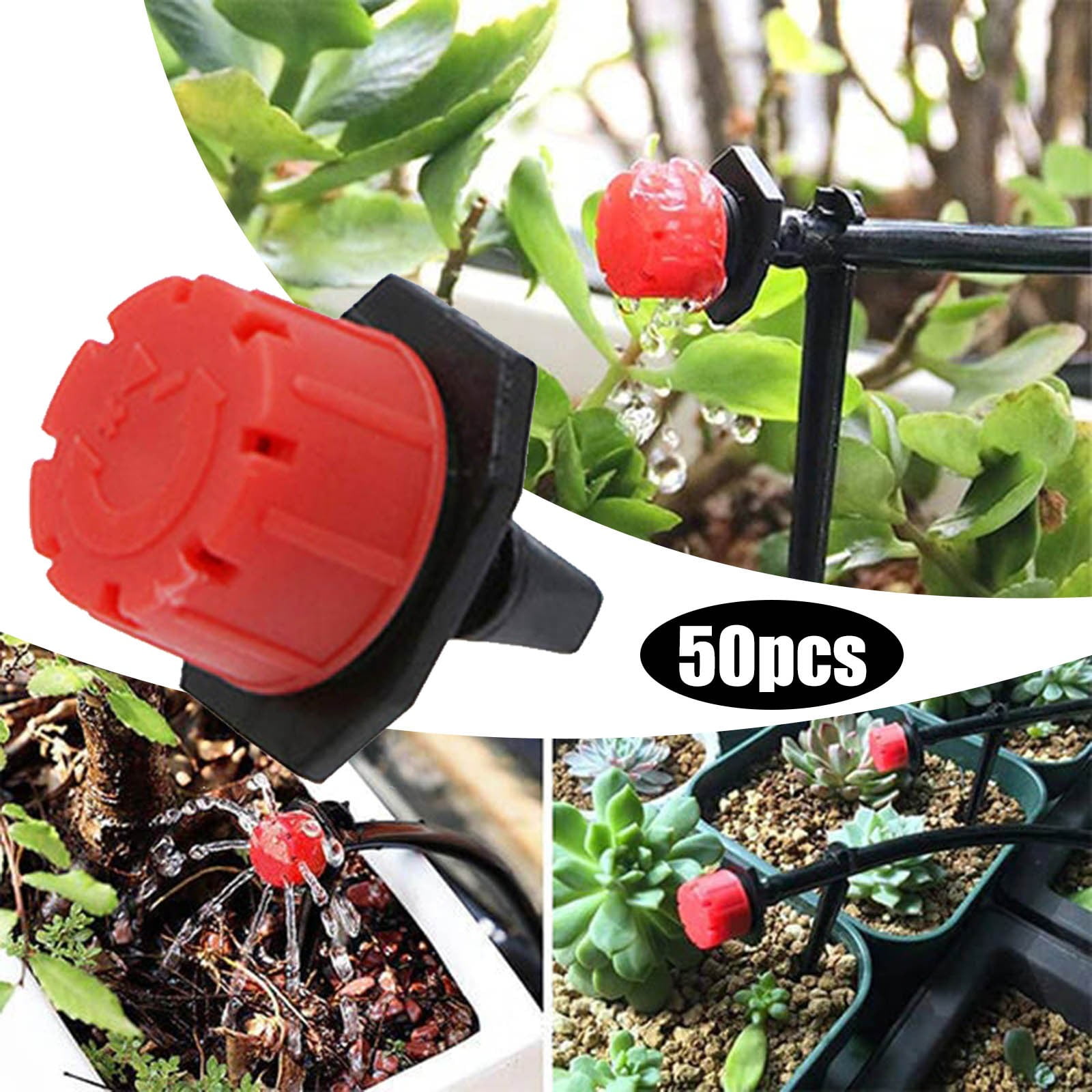 MOKINGTOP Adjustable Irrigation Drippers Sprinklers Garden Automatic ...