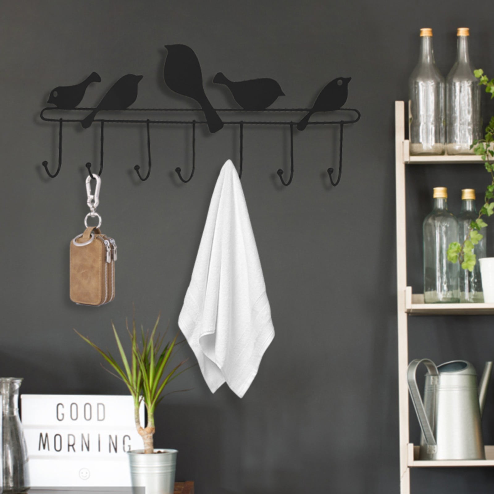 MOKINGTOP Bird Shaped Coat Hooks for Hanging Coats Coat Rack Wall ...
