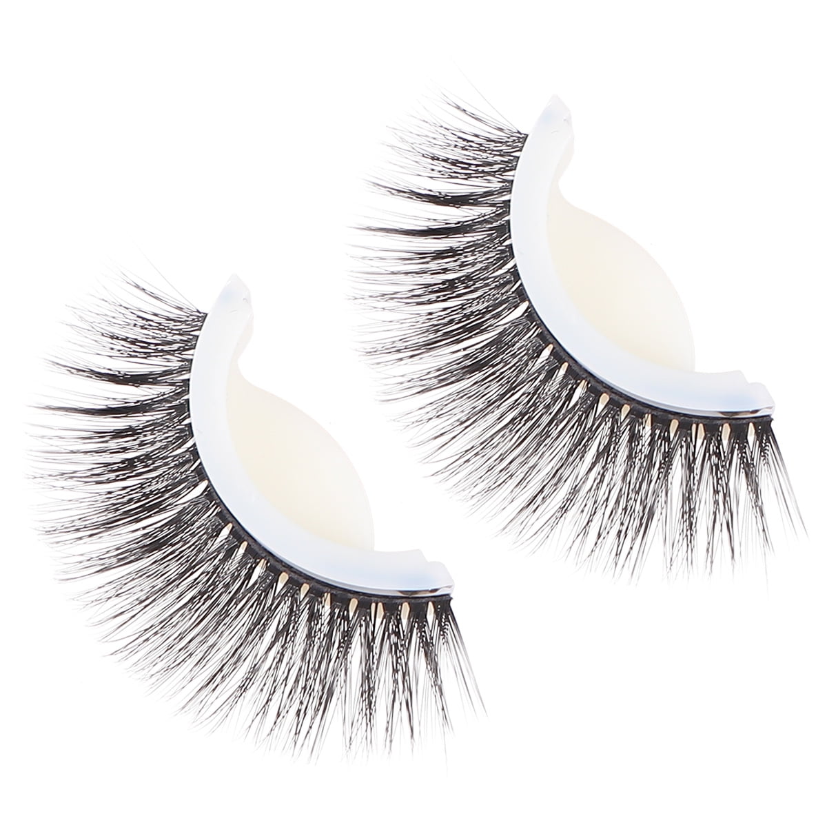 MOKKHNB 1 Pair Self Adhesive Eyelashes Strips for Makeup and Daily Use ...