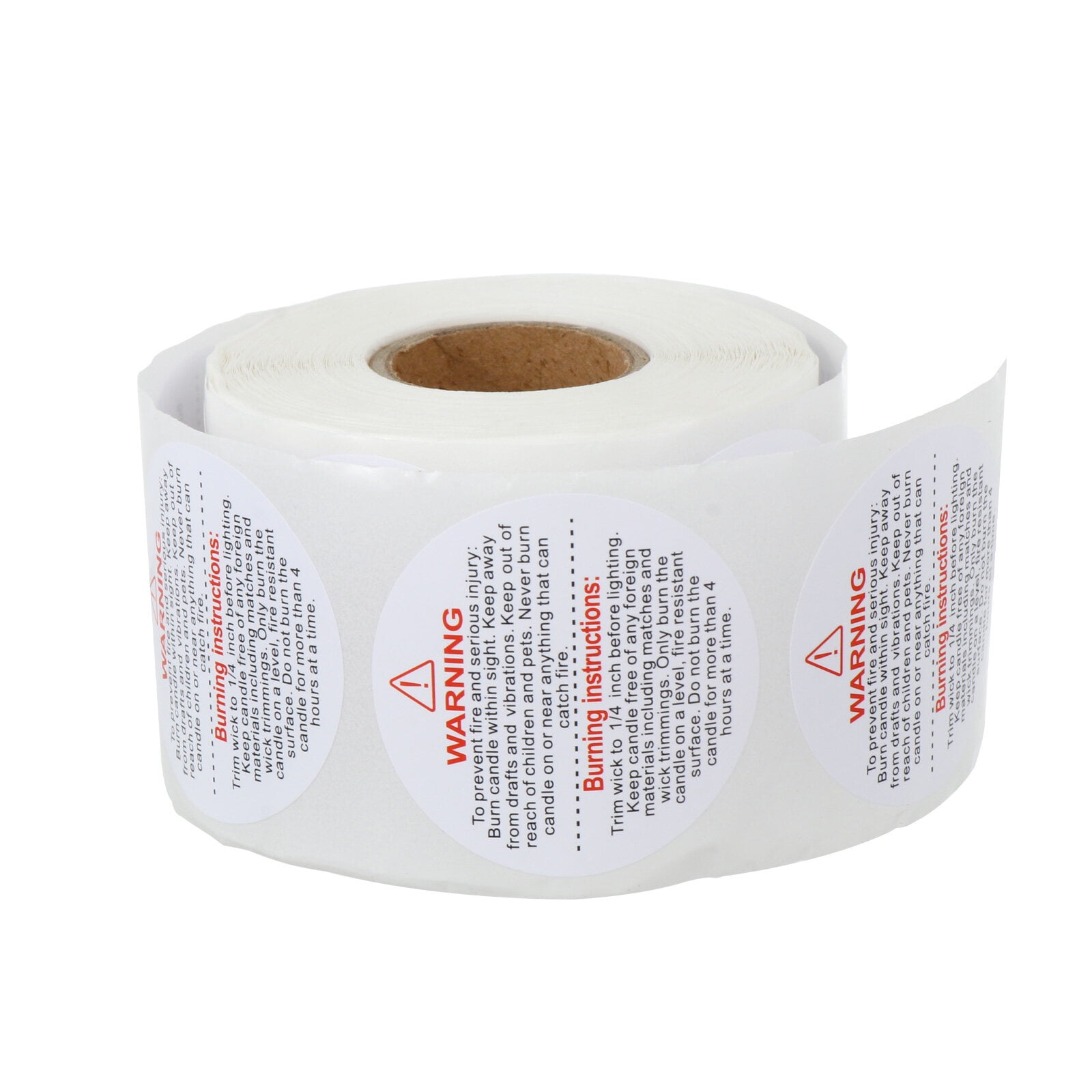 MOKKHNB 1 Roll Candle Warning Sticker Eye Catching Decals For Candle ...
