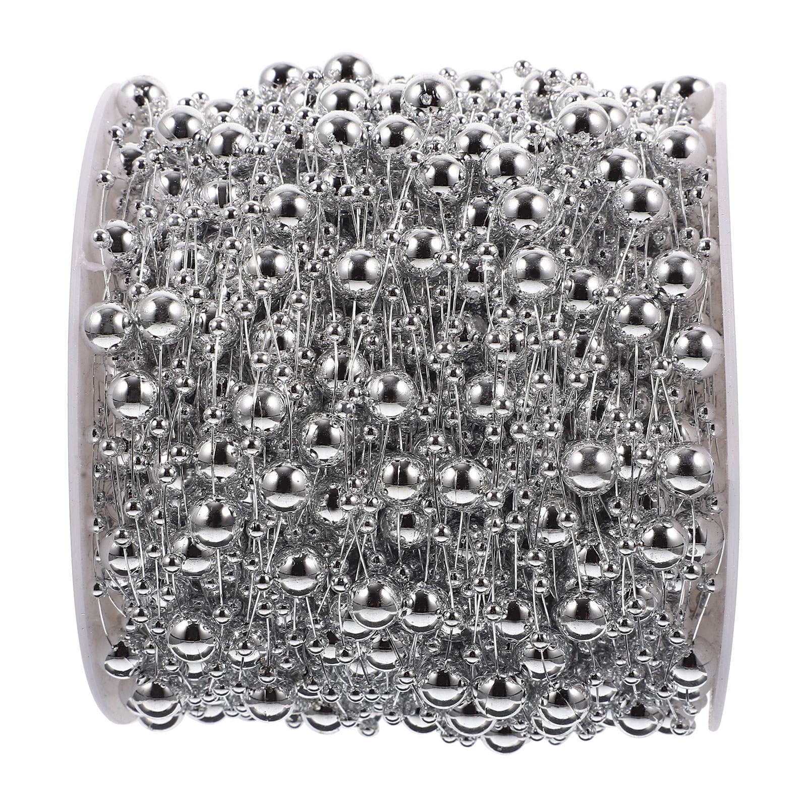 MOKKHNB 1 Roll Diy Pearl Bouquet Vase Decoration Floating Candle Silver ...