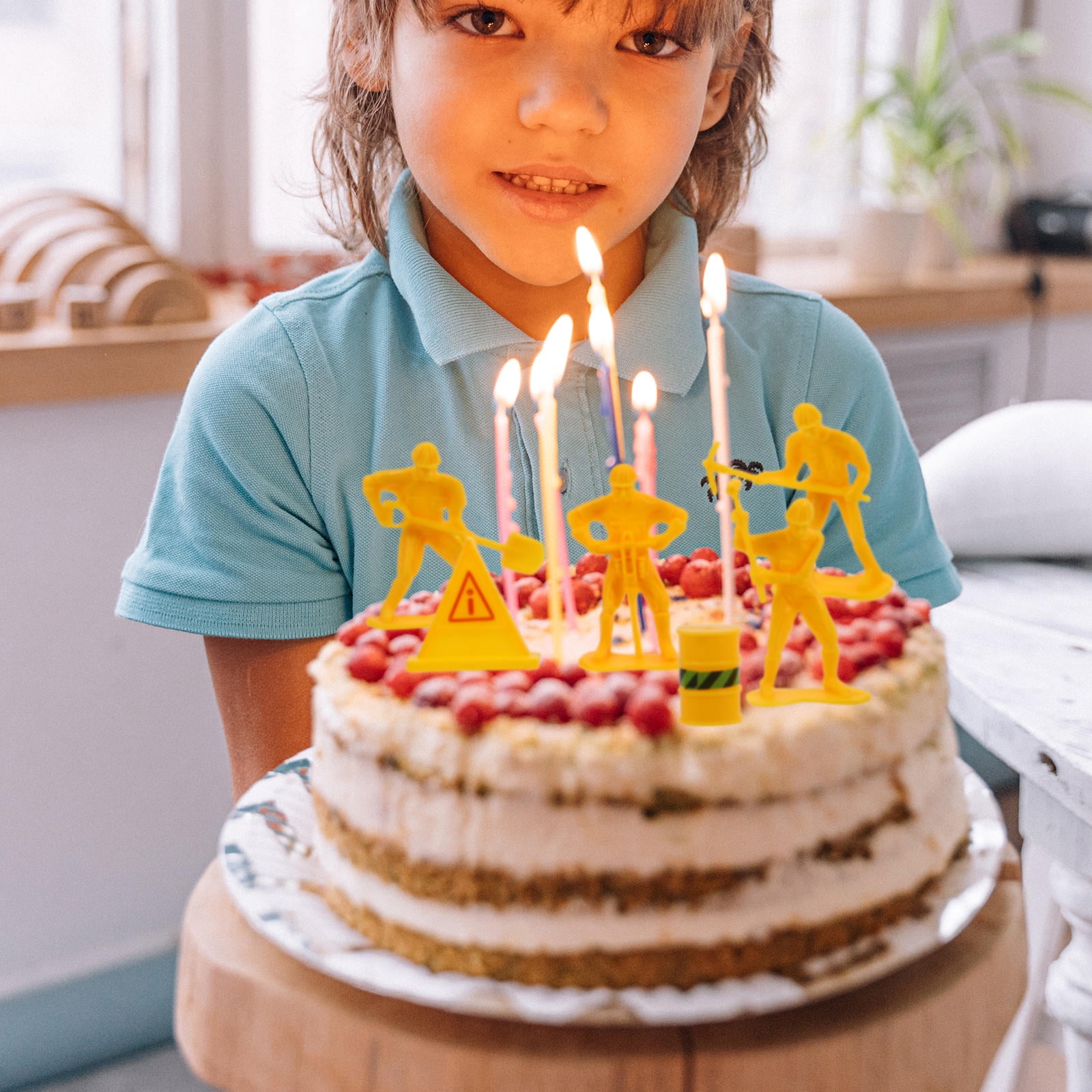 MOKKHNB 1 Set Adorable Mini Construction Worker Models Worker Statue ...