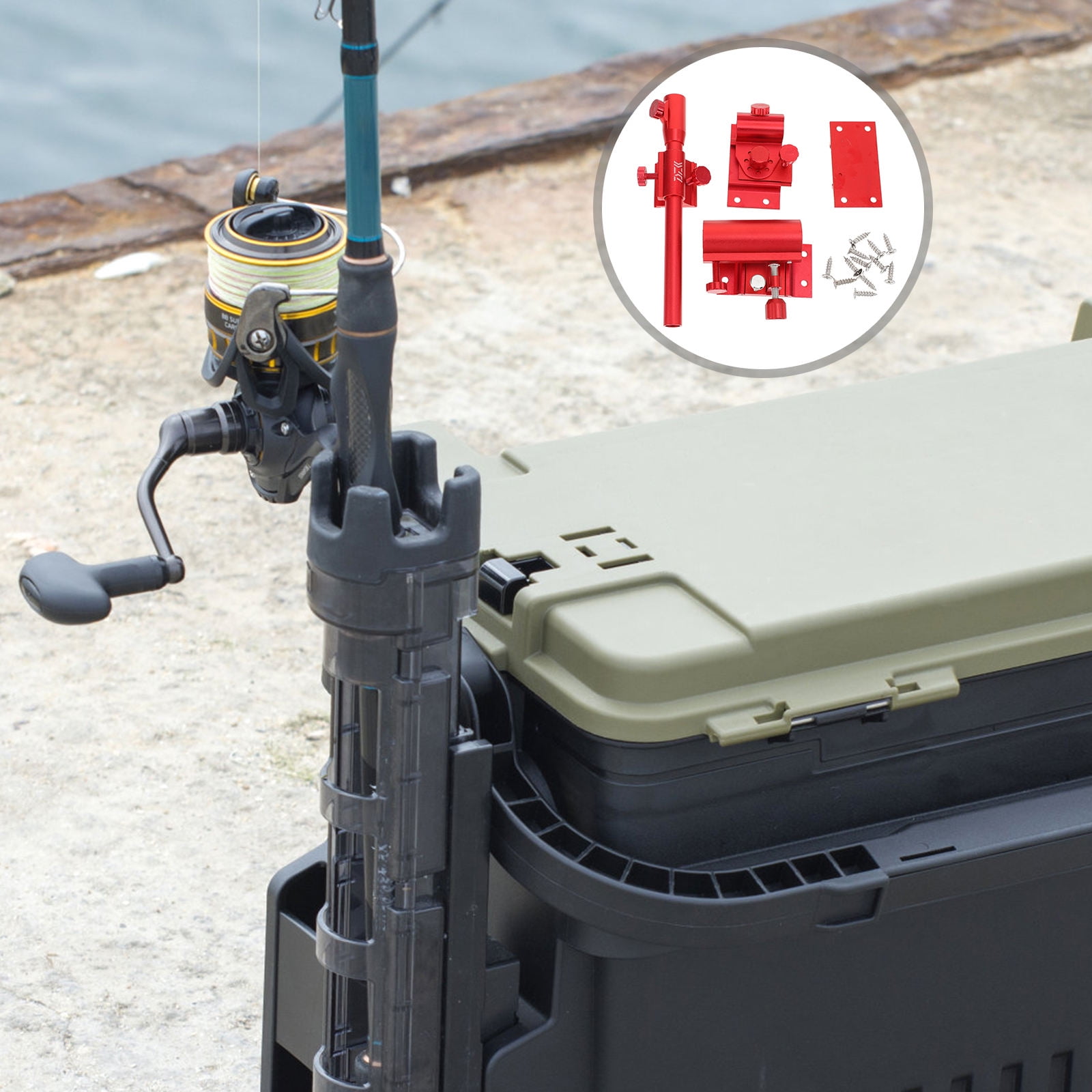 MOKKHNB 1 Set Fishing Stand with Umbrella Storage Function for Outdoor ...