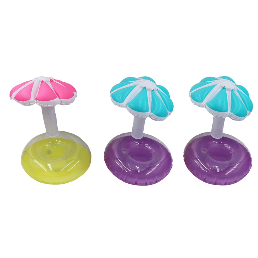 MOKKHNB 1 Set Inflatable Mushroom Coasters For Drinks Floating Cooler ...