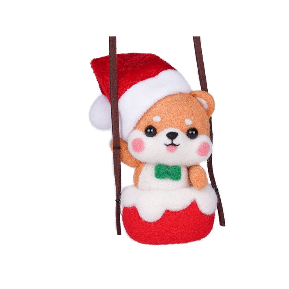 MOKKHNB 1 Set of Needle Felting Kit Red Wool Felt Kit for Family ...