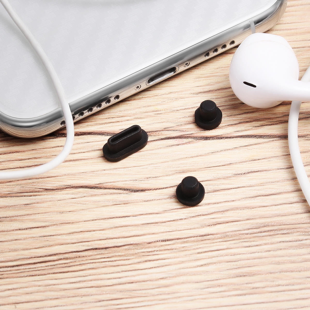 MOKKHNB 10 Pairs Black Silicone Type- Plugs for Laptop and PC - Walmart.com