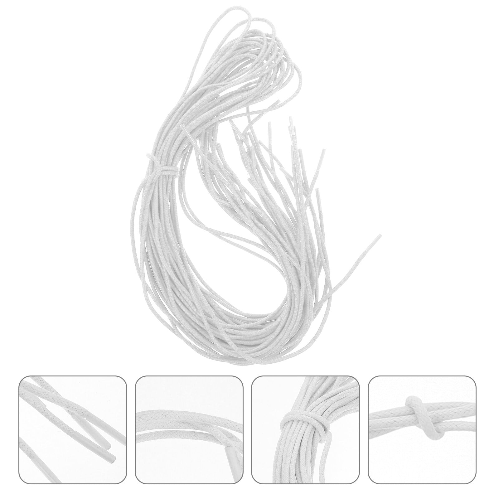 MOKKHNB 10 Pairs Boot Shoe Strings Simple Style Waxed Design for Men ...