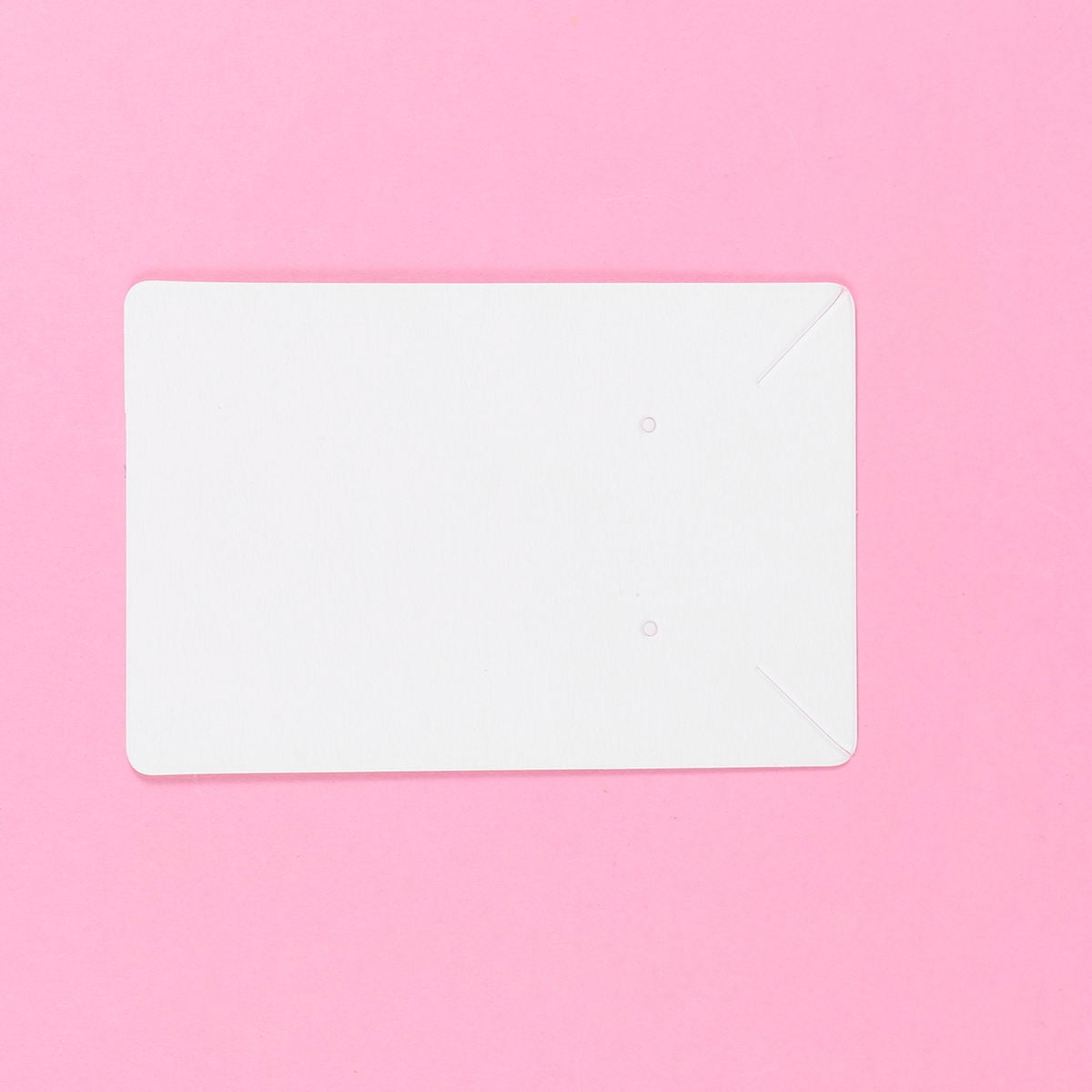 MOKKHNB 100Pack Plain Earring Cards in White 6x2.3in for Jewelry Makers ...