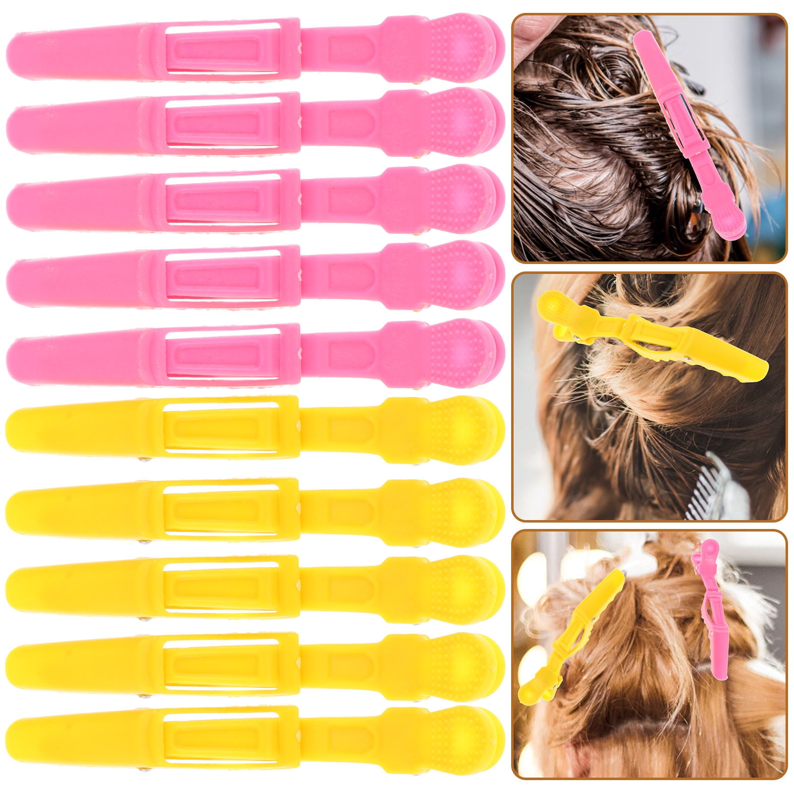 MOKKHNB 10Pcs Hair Stylist Clips Shark Clip Assorted Color For Hair ...