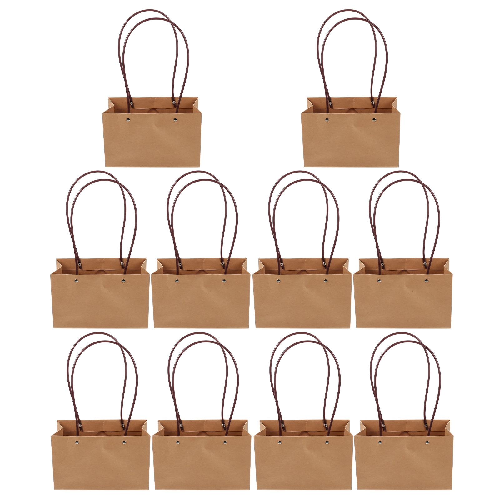 MOKKHNB Package Bags Khaki Kraft Paper 10Pcs 13.4X8.7In - Walmart.com