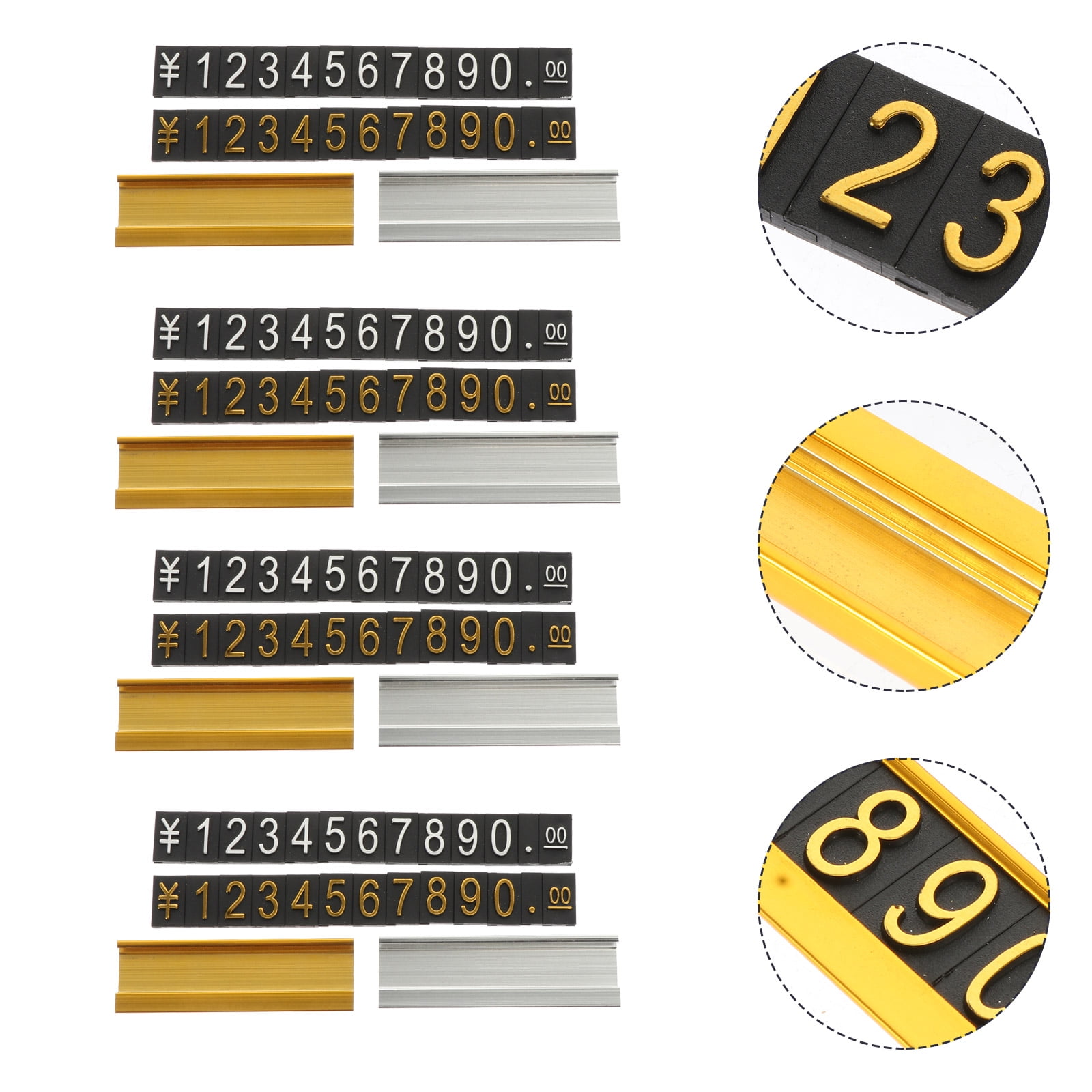 MOKKHNB Price Tags Silver 10Pcs 2.4X0.7X0.2In - Walmart.com