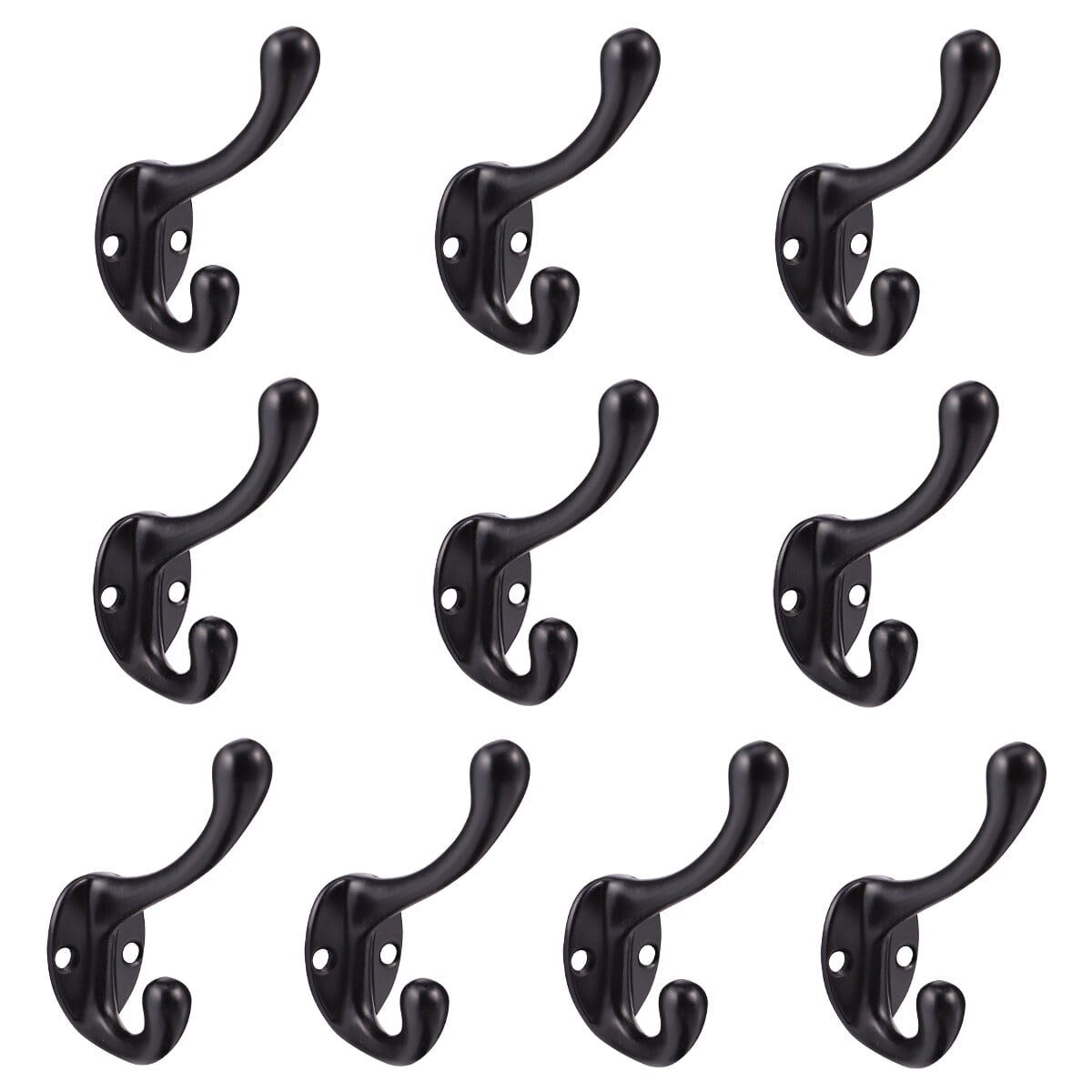 MOKKHNB 10Pcs Set Wall Mounted Hooks for Coats in Home and Foyers ...