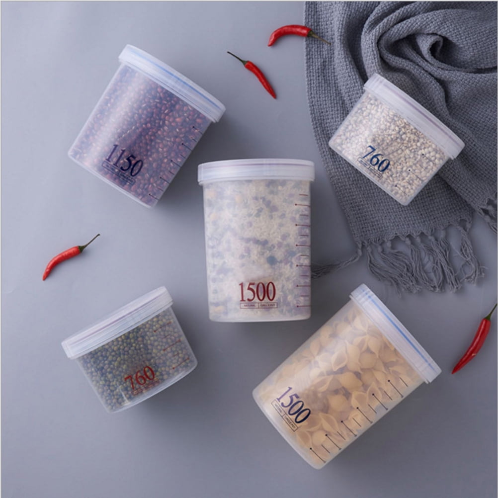 MOKKHNB Kitchen Canister Airtight Plastic Storage Bottle 1Pack ...