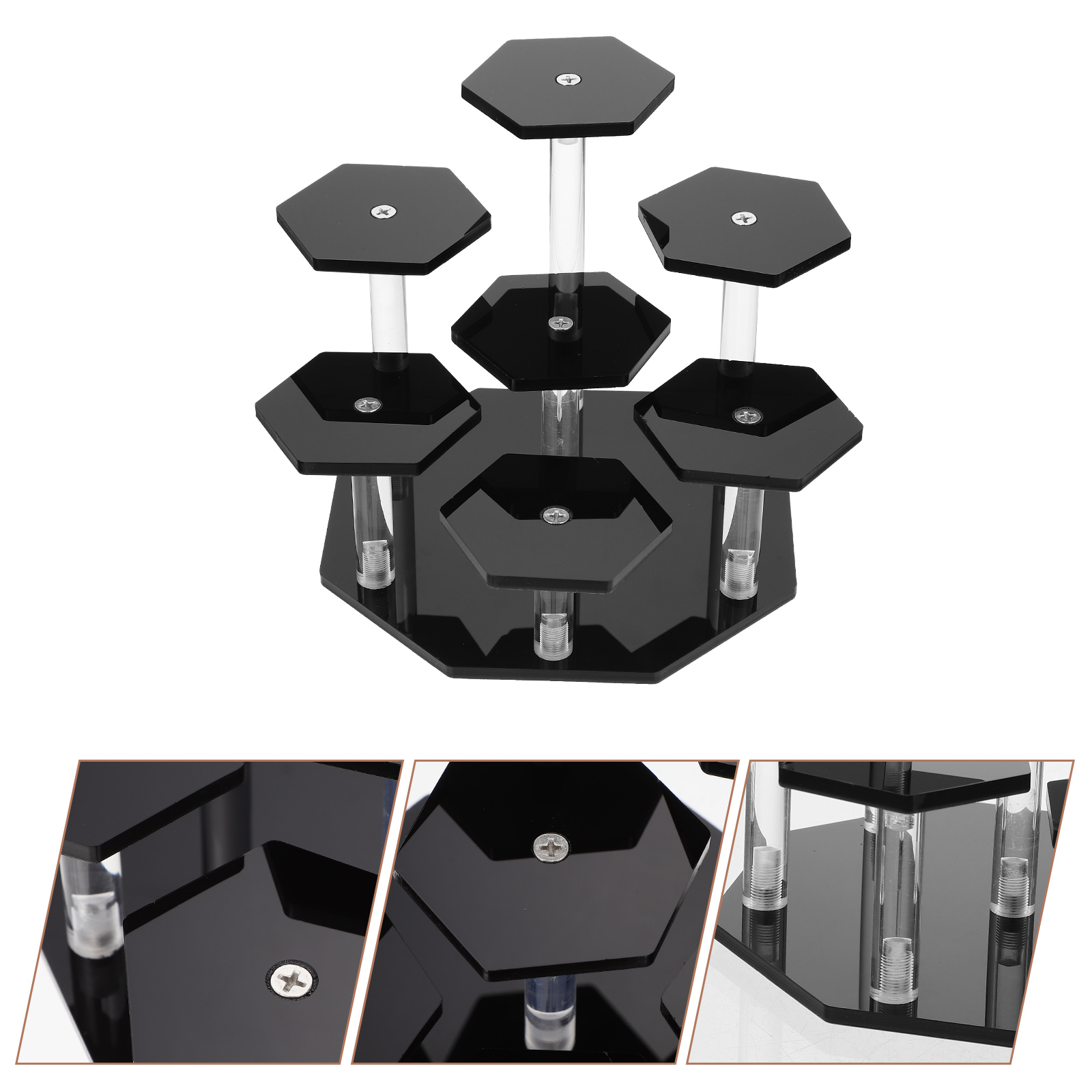 MOKKHNB 1Pack Clear Stepped Display Shelf for Toys and Handcrafts Home ...