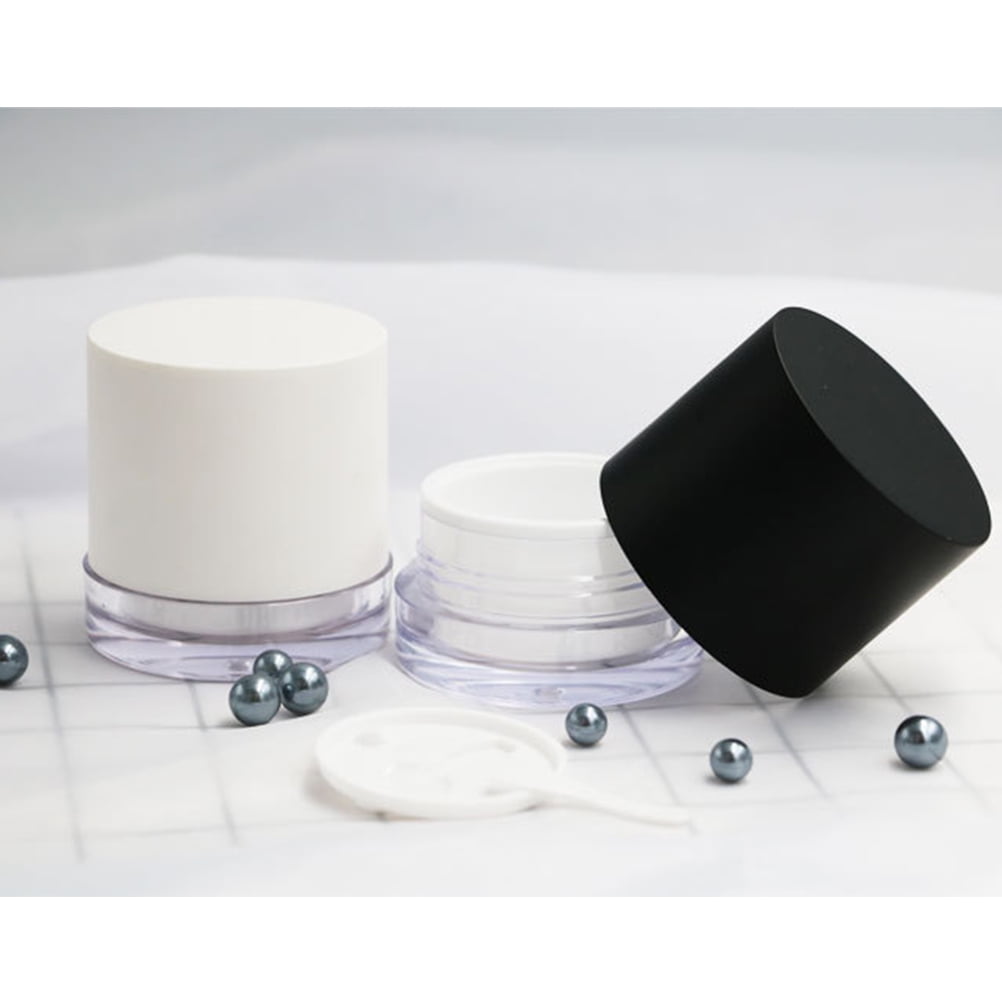 MOKKHNB 1Pack Portable White Plastic Cream Container for Travel and ...