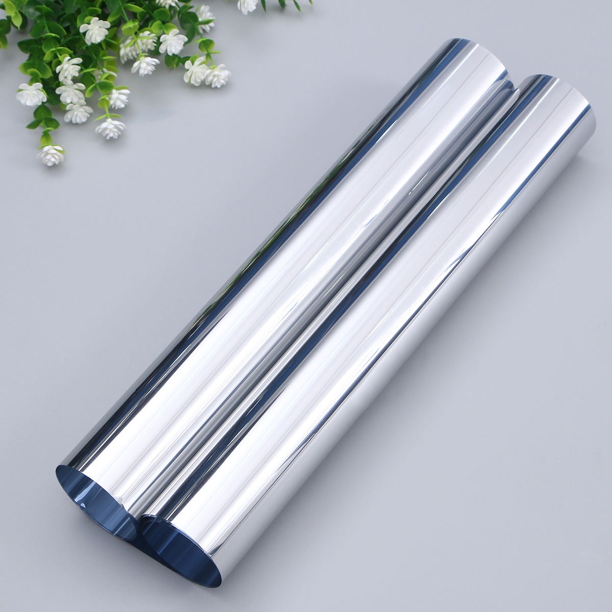 MOKKHNB 1Pack Sun Blocking Window Film with Silver Grey Filtering ...