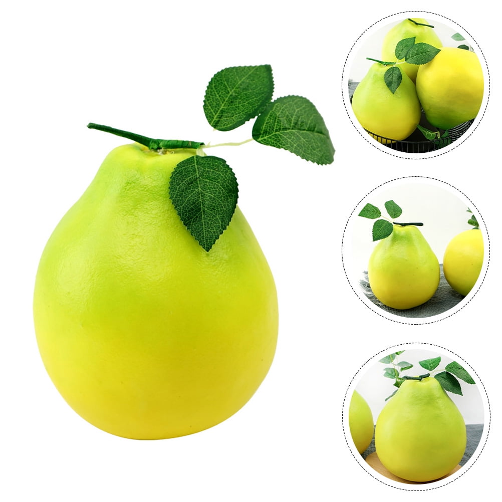 MOKKHNB 1Pc Round Grapefruit Model Faux Fruit Decor Light Green for ...