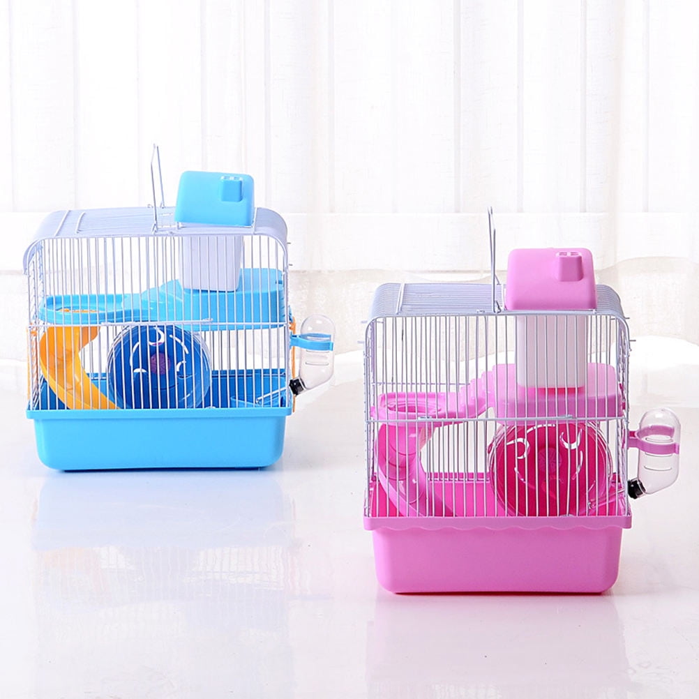 MOKKHNB 1Pcs 11.8X10.6X8.3in Iron Wire and PP Hamster House for Small ...
