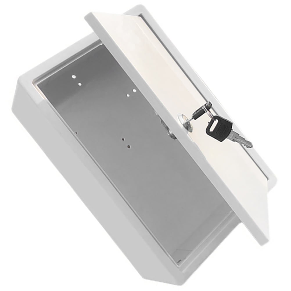 MOKKHNB 1Pcs Lockable Milk Box White Color Rectangular Shape for Home ...