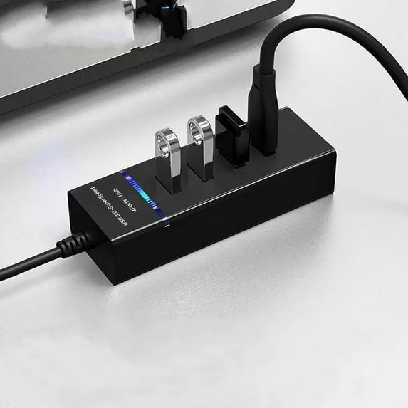 MOKKHNB 1Pcs USB Hub Desktop 4 Port Adapter with Over Current ...