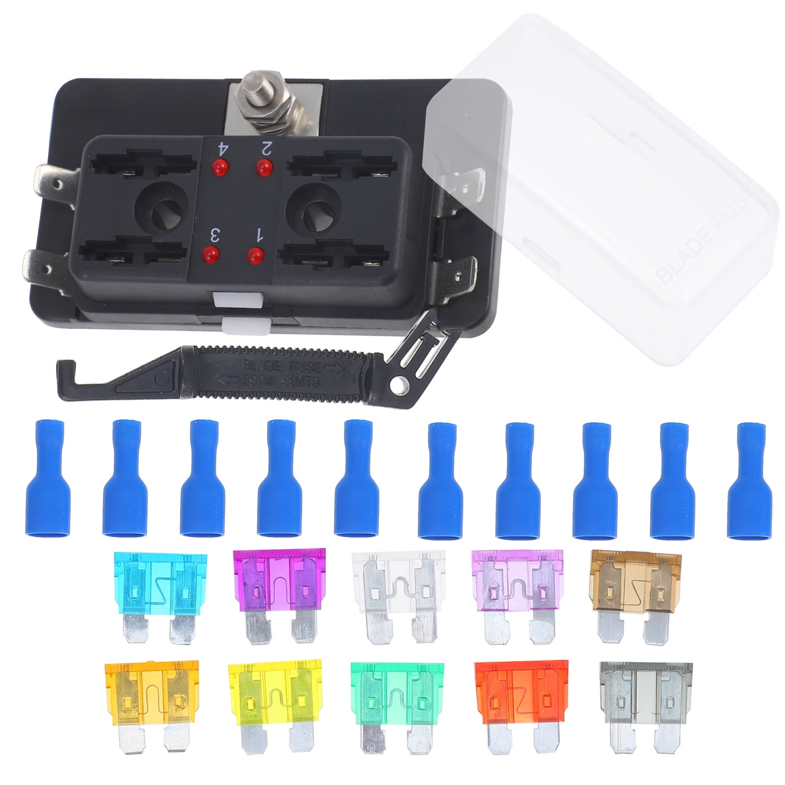 MOKKHNB 1Set Fuse Block Power Distribution Block Plastic for Automotive ...