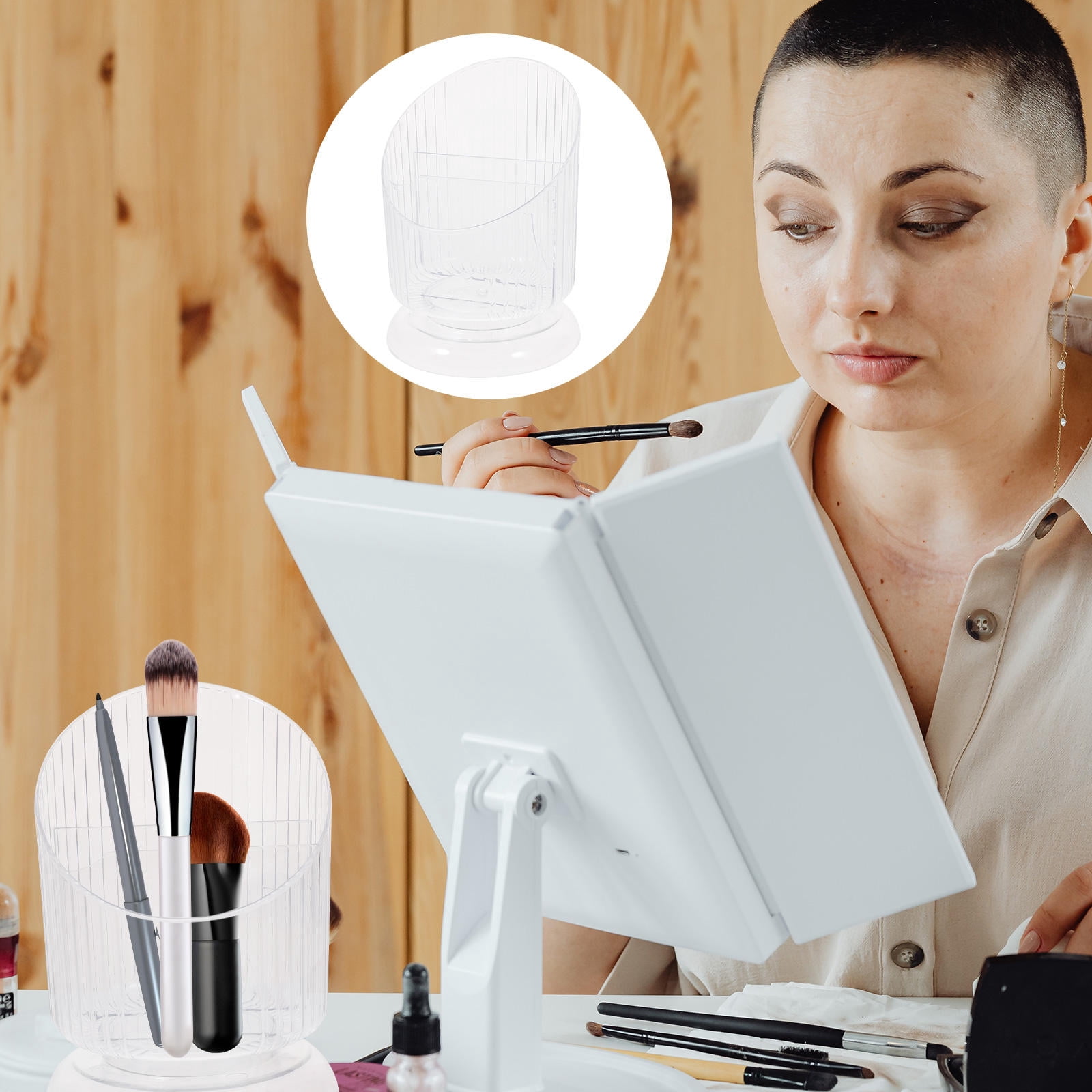 MOKKHNB 1Set Transparent Pen Pots for Desk Suitable for Holiday Season ...