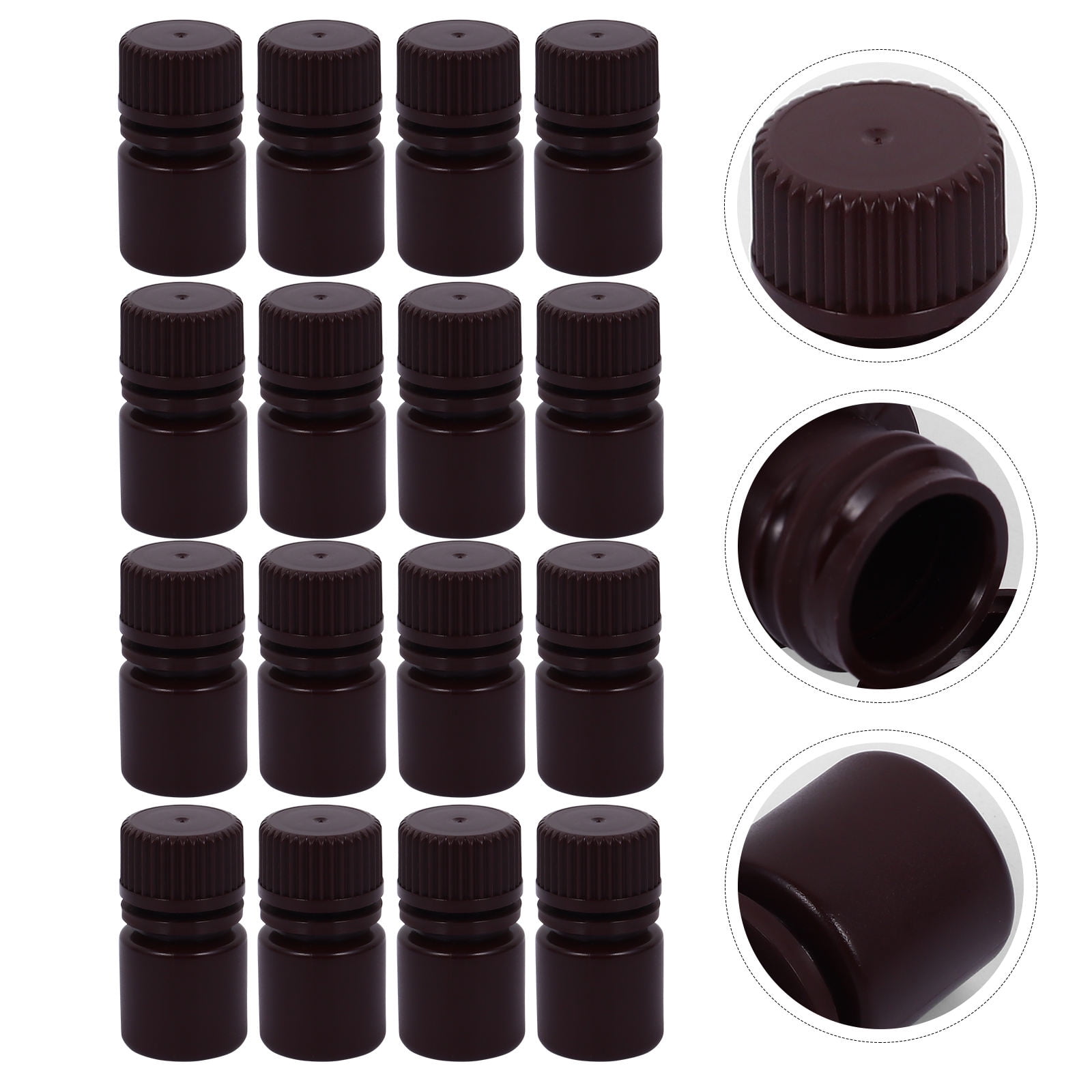 MOKKHNB 20Pcs Reagent Bottles Plastic Material For Chemical Storage In ...