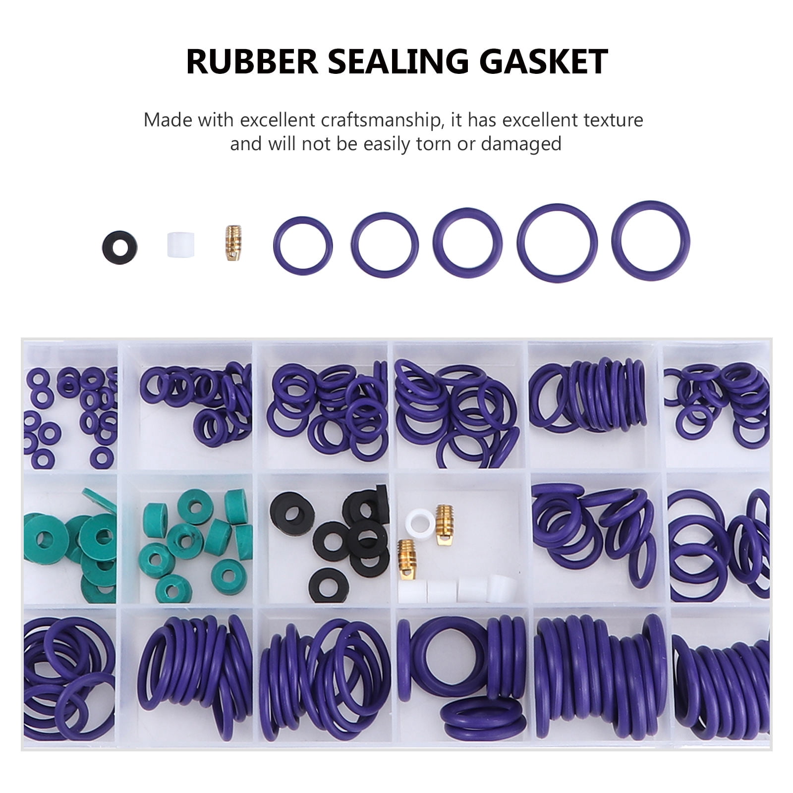 MOKKHNB 225pcs Gasket Repair Kit with Rubber Washers Seals Assortment ...