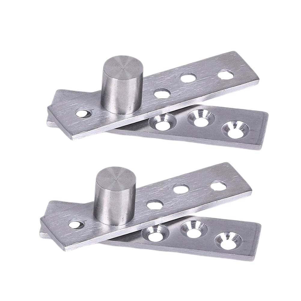 MOKKHNB 2Pcs 10X2 45in Silver Square Hinges for Workshop and Garage 360 ...