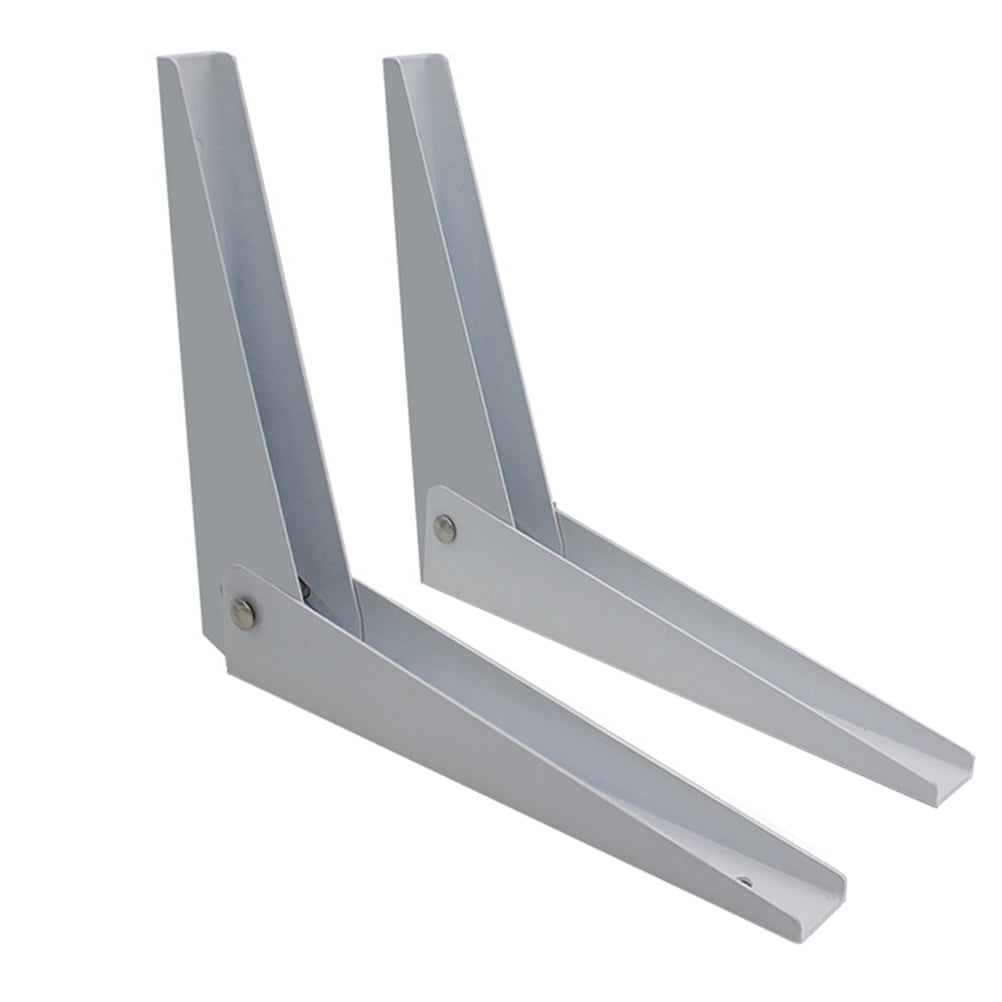 MOKKHNB 2Set White Cold Rolled Steel L Shape Shelf Brackets for Heavy ...